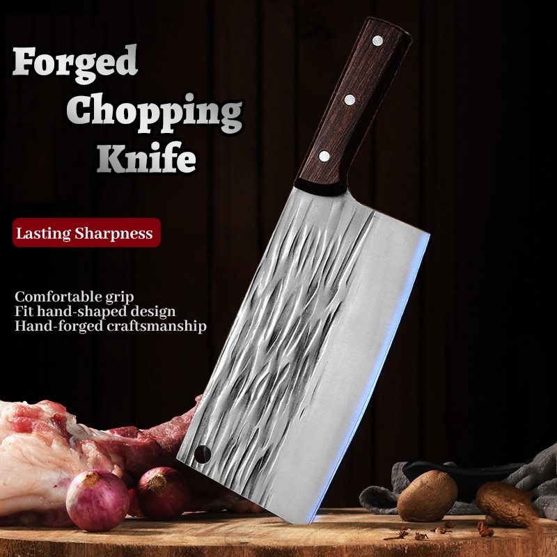 Butcher Knife Bone Chopping Knife Meat Vegetables Slicing Cleaver High ...