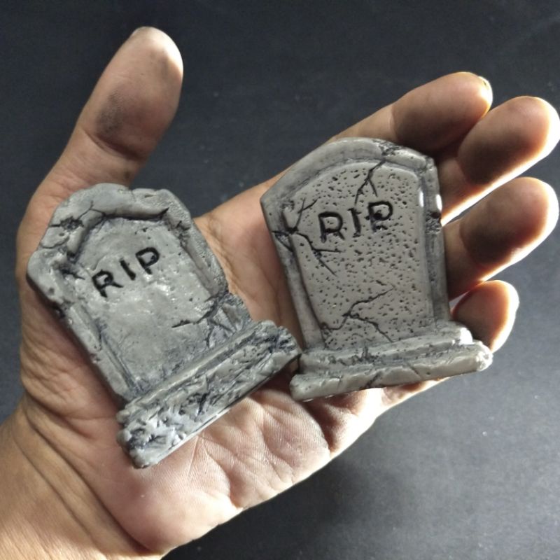 Diorama of 2 full resin tombstones | Shopee Philippines