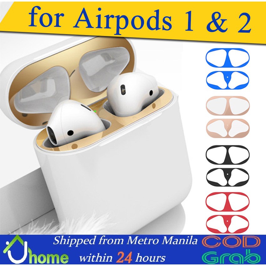 【SOYACAR】Dust-proof Sticker For Air Pods 1/2 Case Box Sticker Protect ...