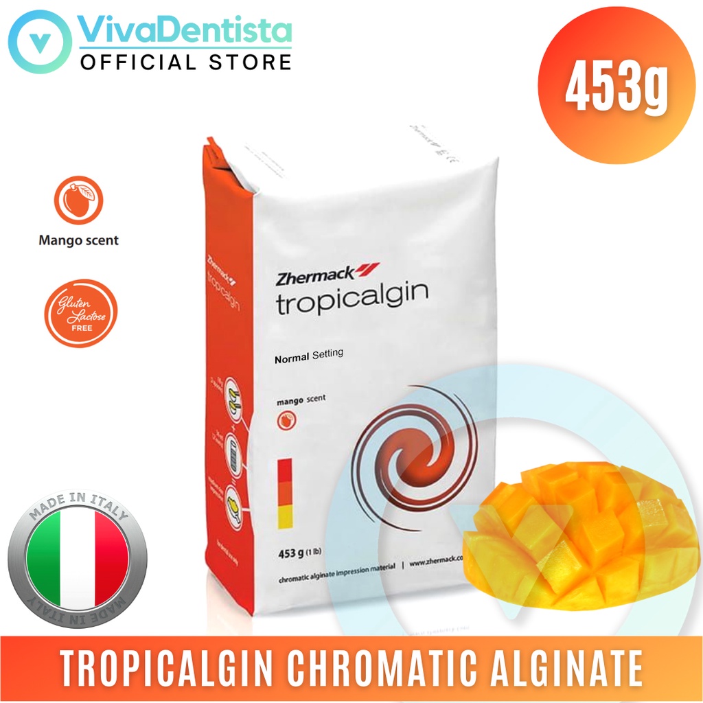 Tropicalgin (ZHERMACK Italy) Chromatic Dental Alginate Mango Scent 453g ...