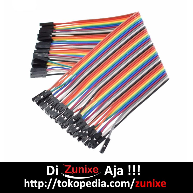 Dupont JUMPER Cable 20CM 10pcs FEMALE - FEMALE ARDUINO UNO MEGA ...