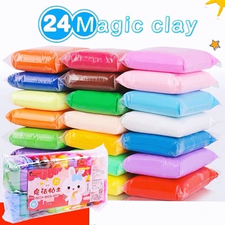 magic clay 24pcs/set Super lightweight Air dry modeling clay | Shopee ...