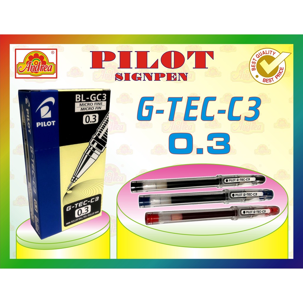 Pilot G-TEC C-3 sign pen ultra-fine point tip ( sold by piece) | ANDREA ...