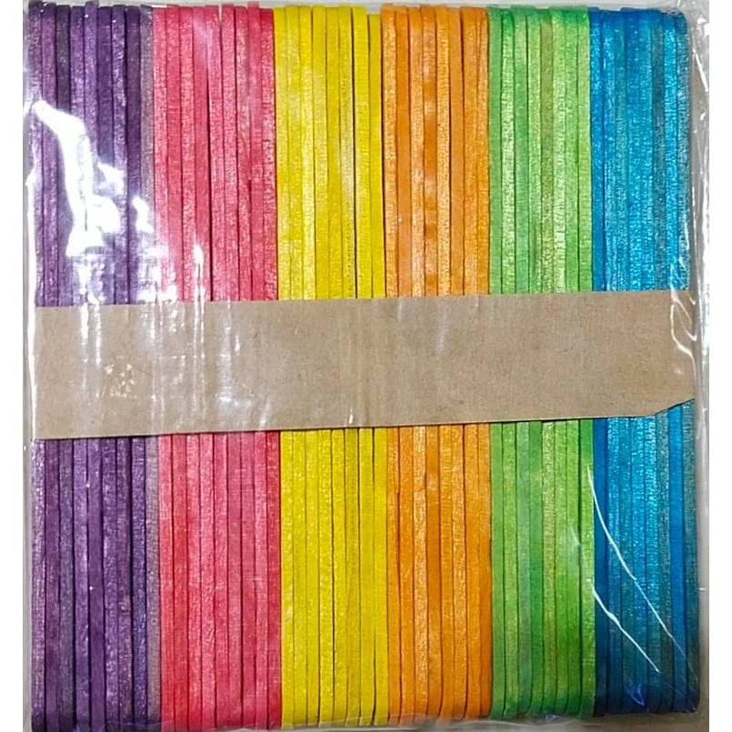 SMALL Colored Popsicle Stick, Popsicle Stick 45 to 48pcs per pack ...