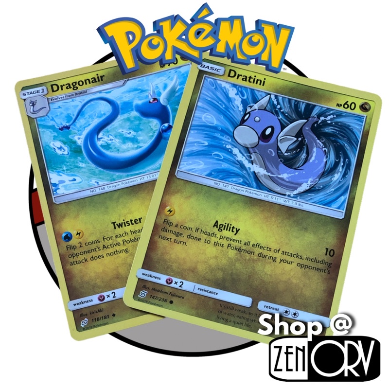 Generation 1 Dragon Pokemon Card Generation1 Gen1 Gen Dragonair Dratini ...