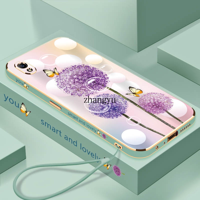 Casing oppo A37 a36 a76 Phone Case Ultra-thin Electroplating Square ...