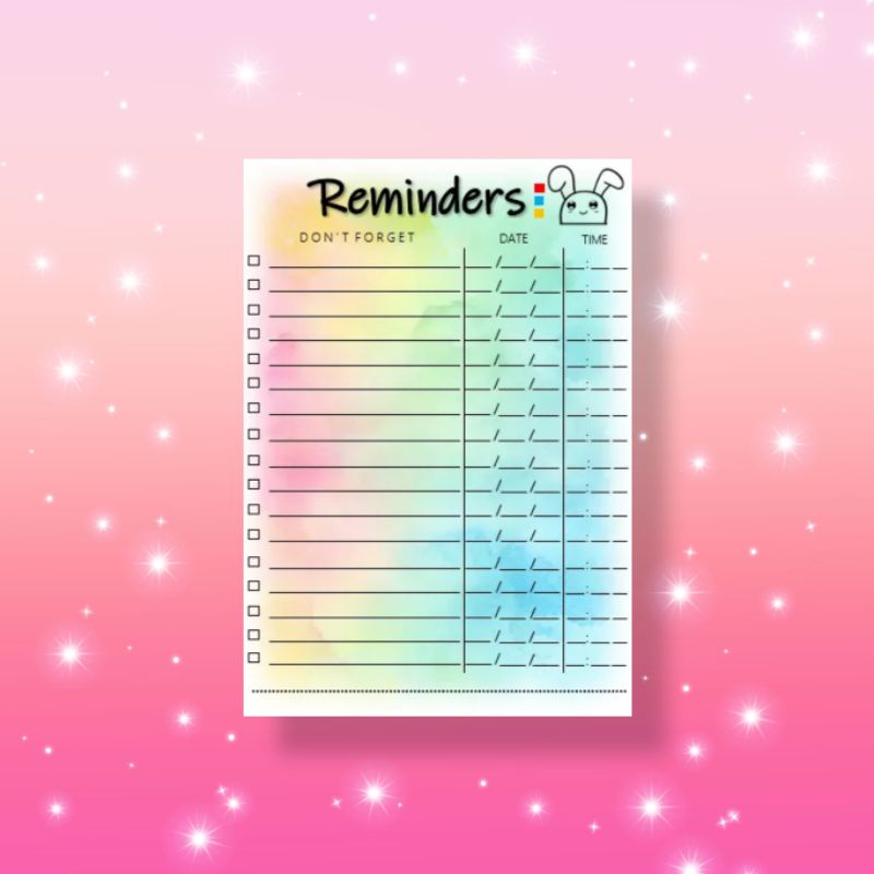 REMINDERS NOTE PAD | A6 | Shopee Philippines