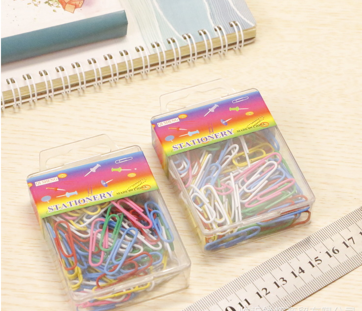 Office School Paper Clips assorted colors With Box File label folder ...