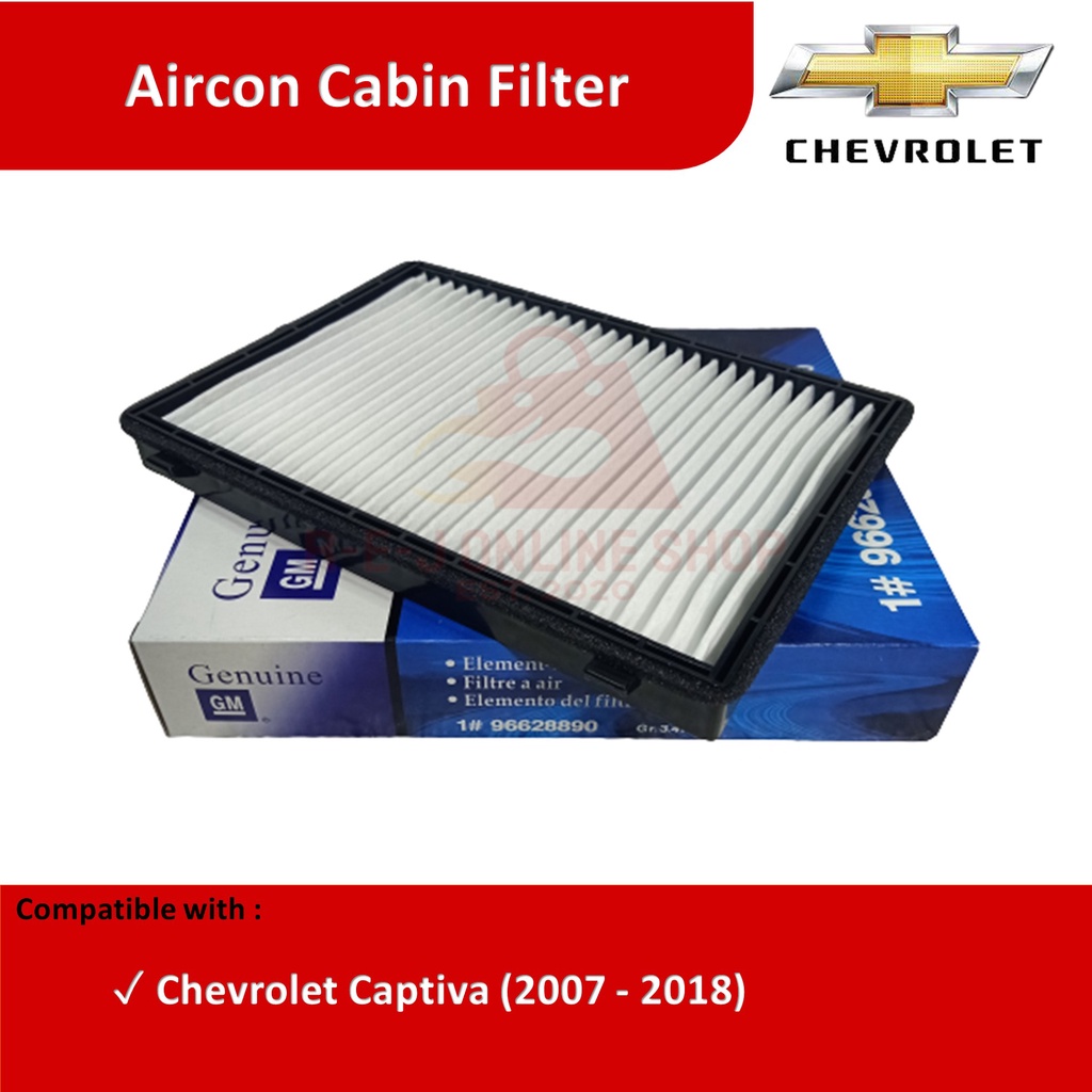 Aircon Cabin Filter for Chevrolet Captiva (2007 - 2018) | Shopee ...