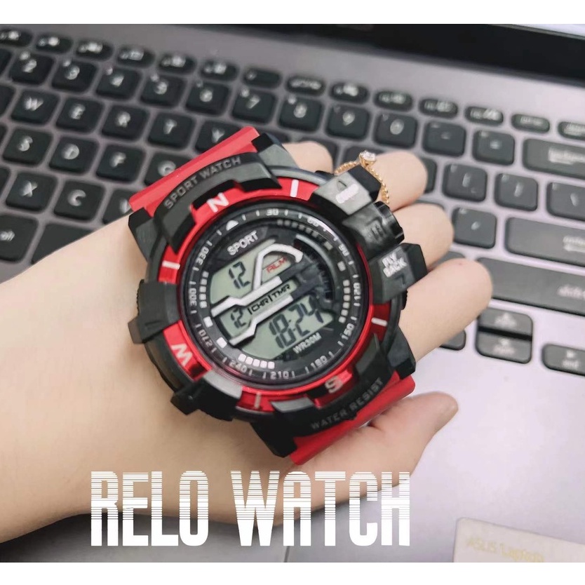 Relo Waterproof Watch Electronic Watch Leisure Students Sport Digital ...