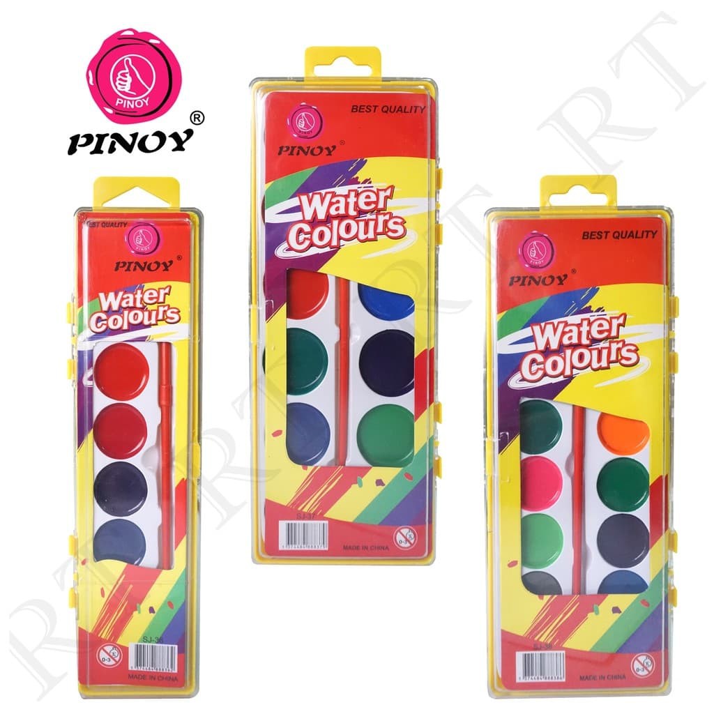 Premuim Pinoy Watercolor Palette Art Coloring Supplies School Supplies ...
