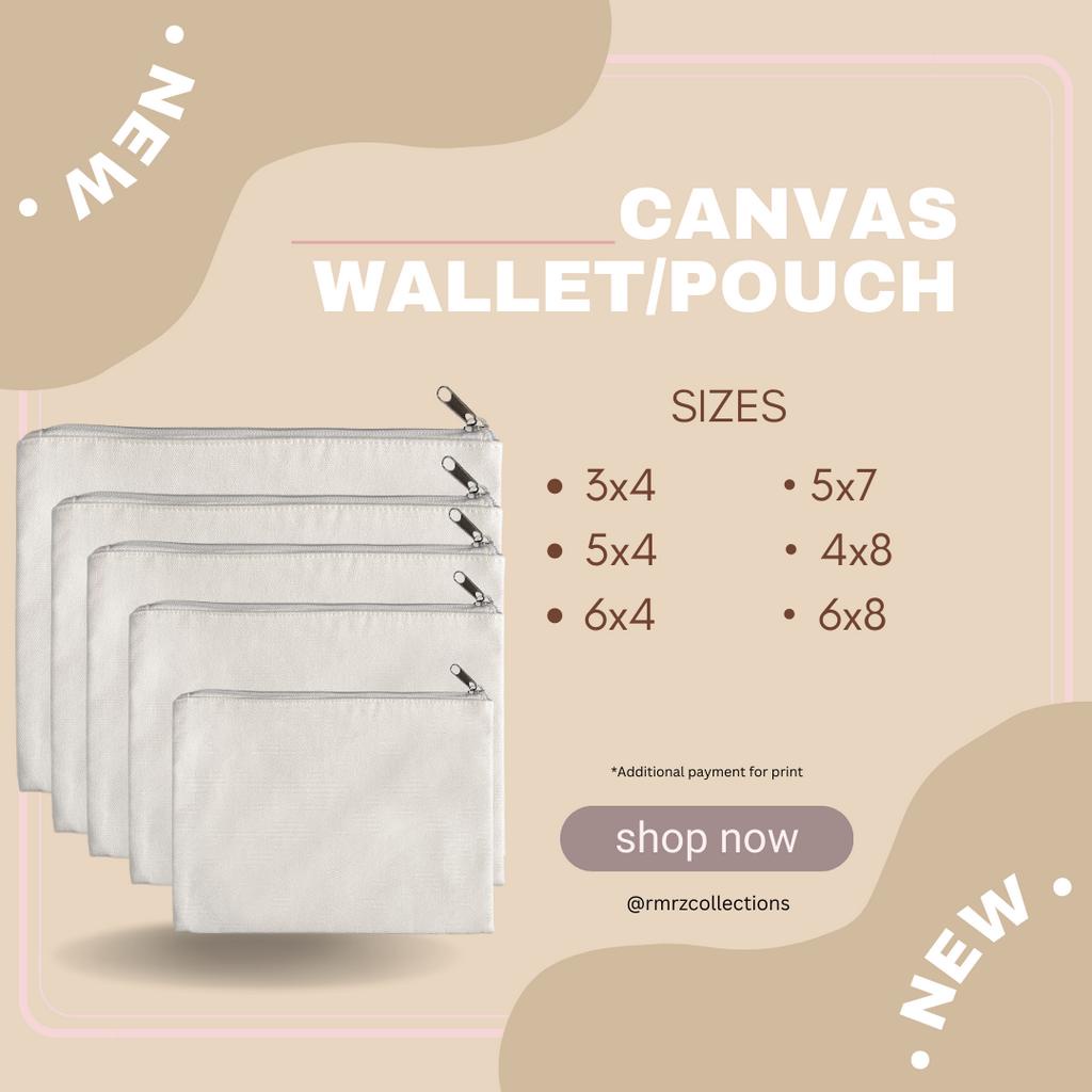 Katsa Wallet Plain Pouch High Quality Canvas | Shopee Philippines