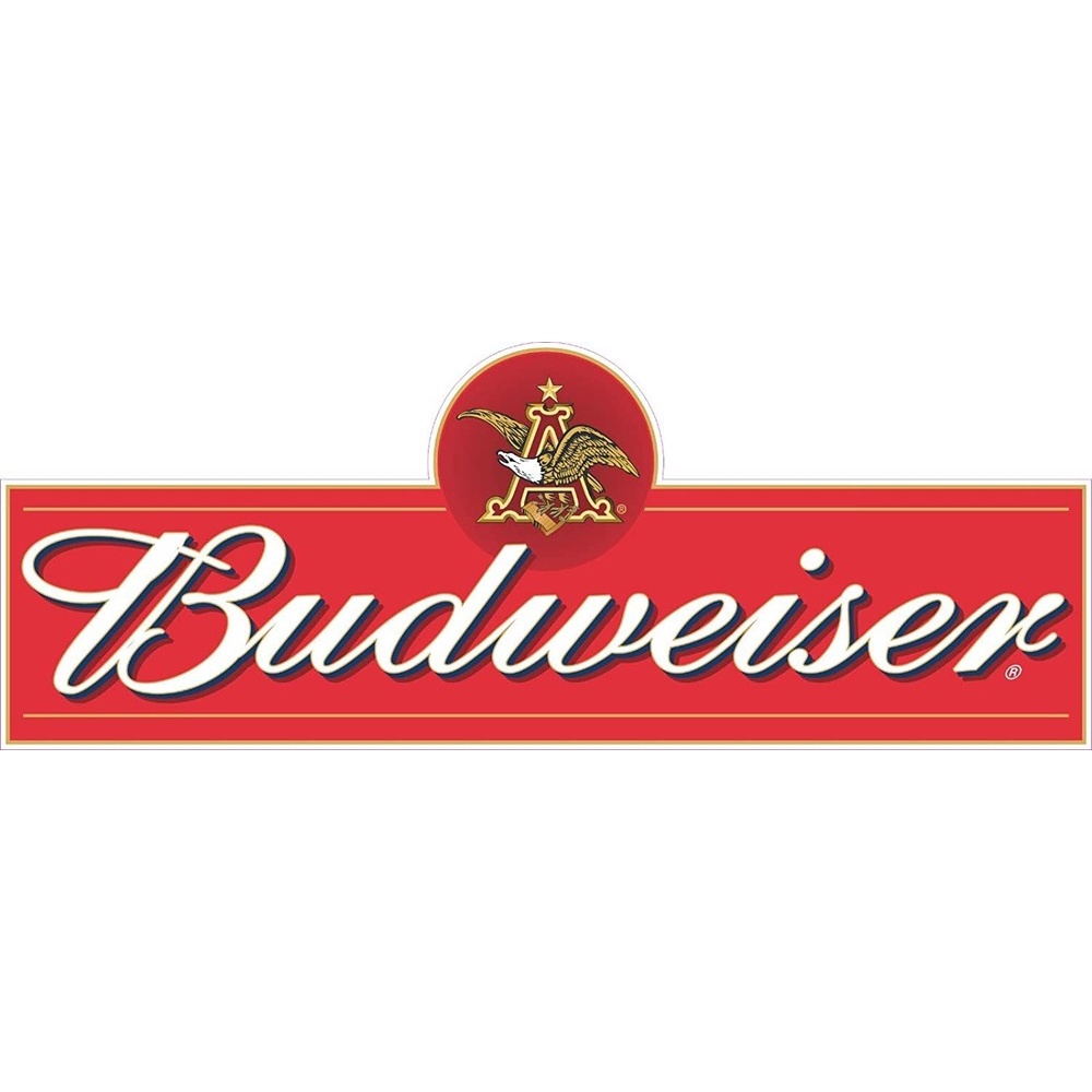 Budweiser Beer Sticker Logo (Any Size) Budweiser King of Beer Bud Red ...