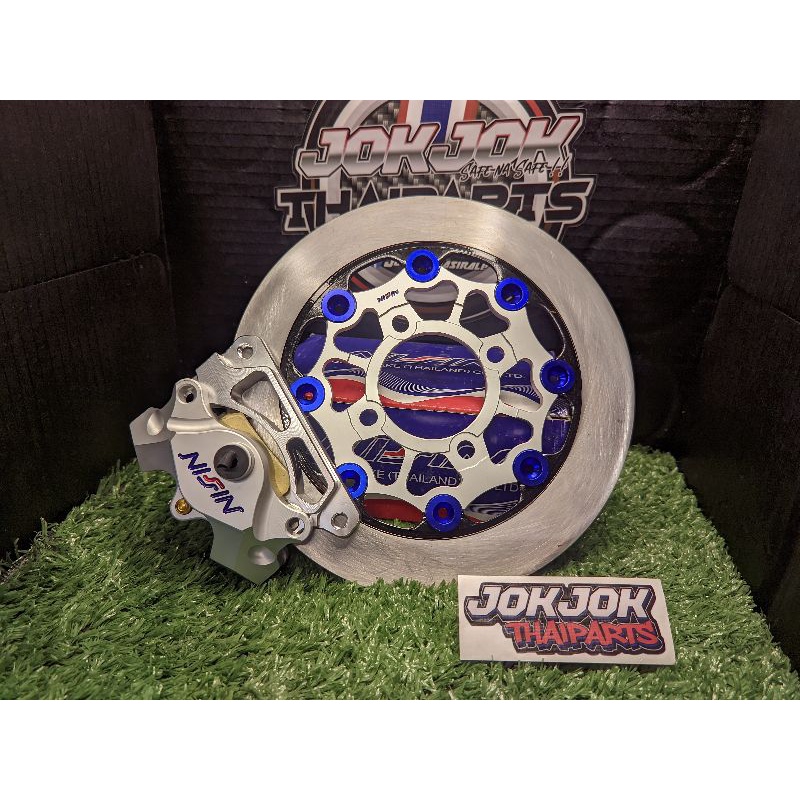 Nissin 2pot Caliper Set w/ 220mm 4-Holes Nissin Float Disk (Mio/Click ...