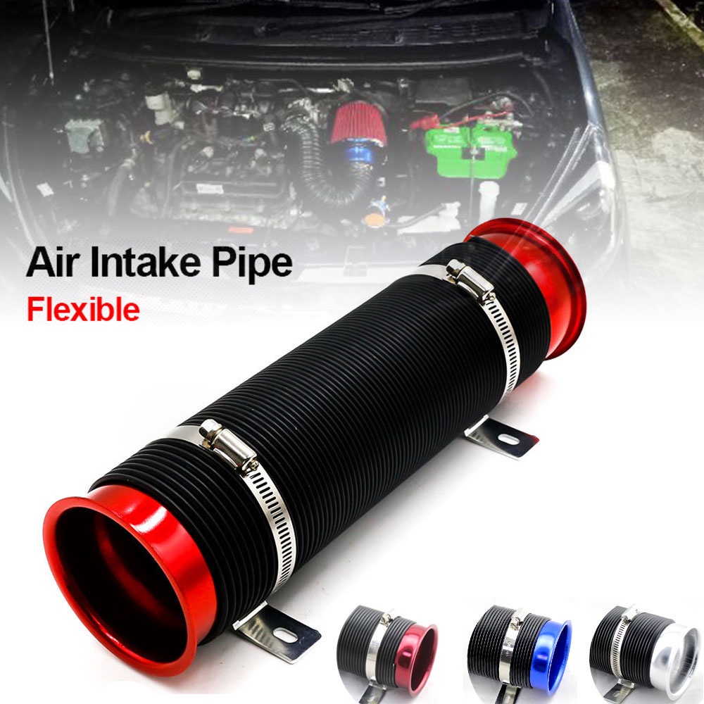 Universal 1M Flexible Car Engine Cold Air Intake Hose Inlet Ducting ...