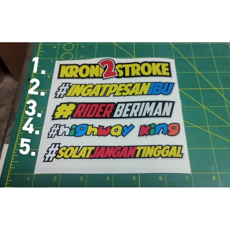 Sticker Cutting Pantul Reflective / Sticker Motor Ayat | Shopee Philippines
