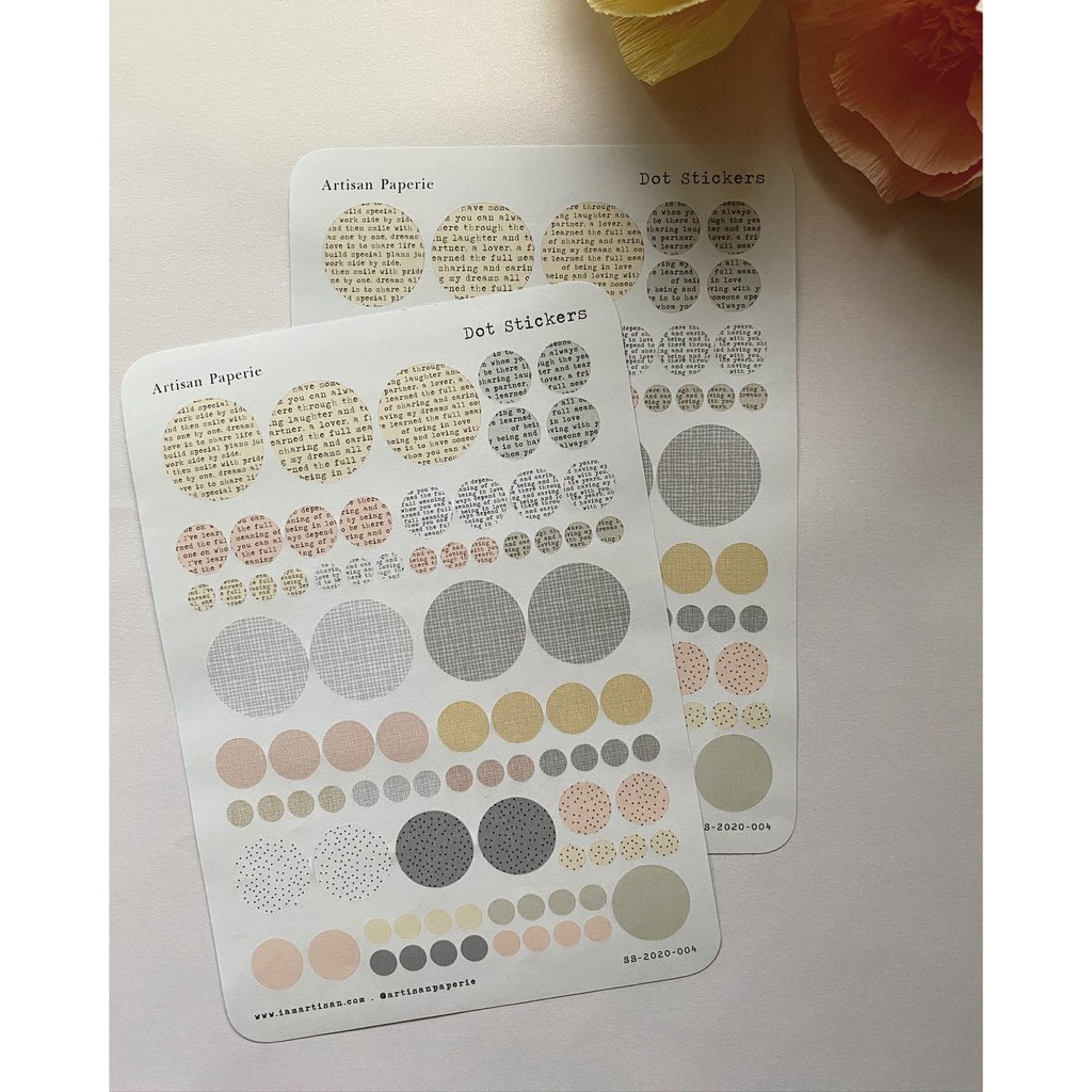 Dots Sticker Sheet (In Different Sizes) | Shopee Philippines