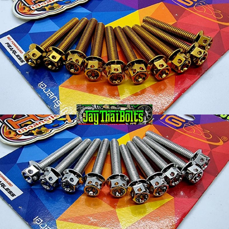 ☑️HENG INNER CRANKCASE FLOWER BOLTS SET (AEROX/NMAX) | Shopee Philippines