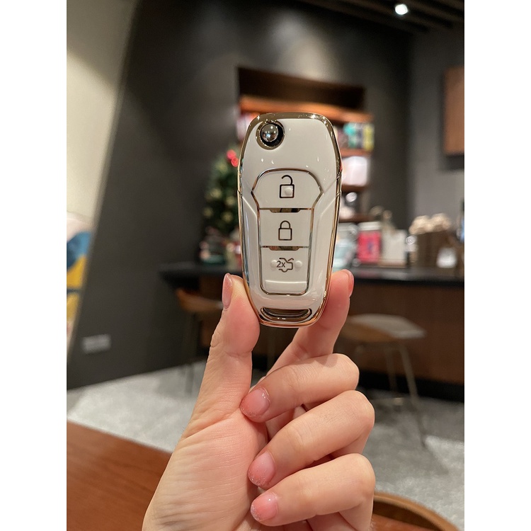 Ford ranger Folding Key holder Rhombus Head Car Key Case Cover Holder ...