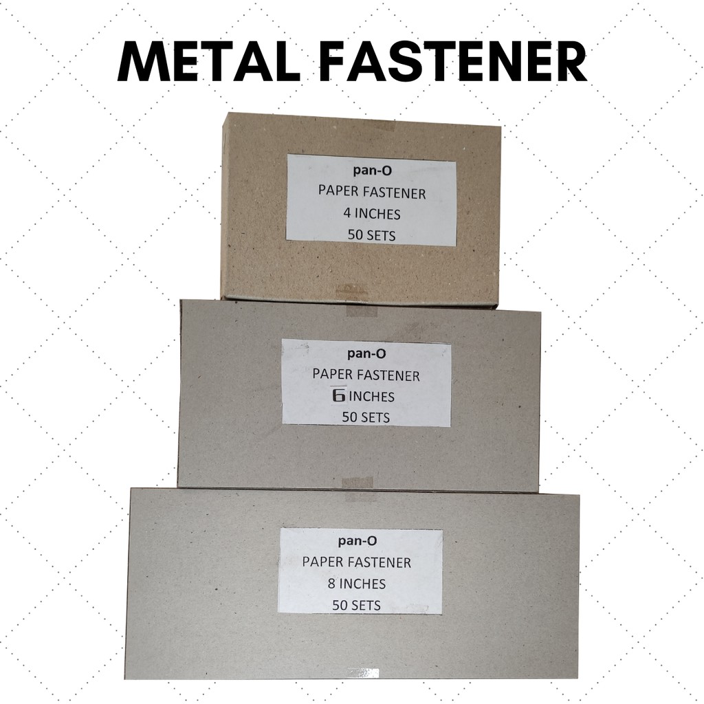 Metal Fastener 2" 4" 6" 8" (50sets/box) | Shopee Philippines