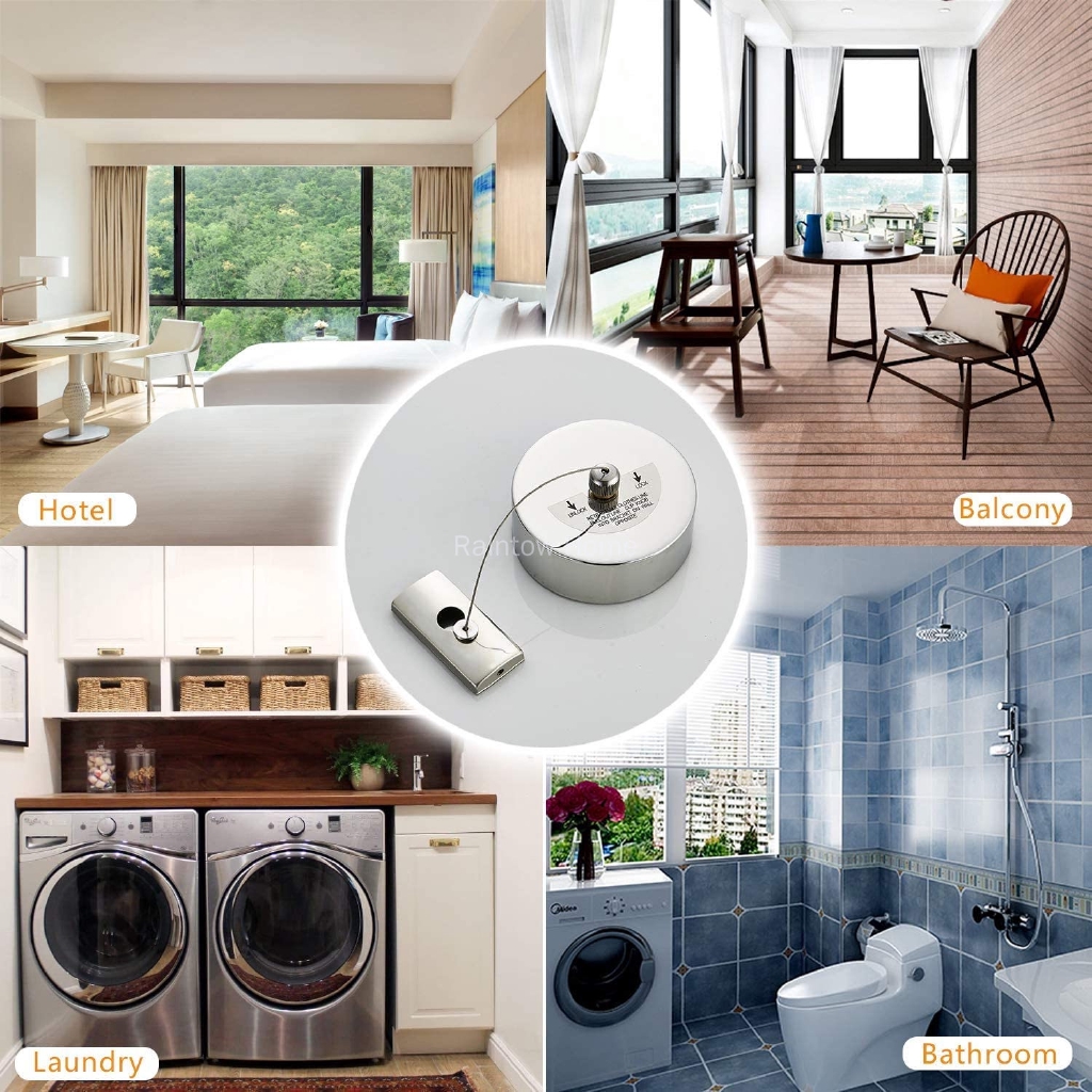 304 Stainless Steel Clothesline Invisible Clothes Artifact Invisible ...