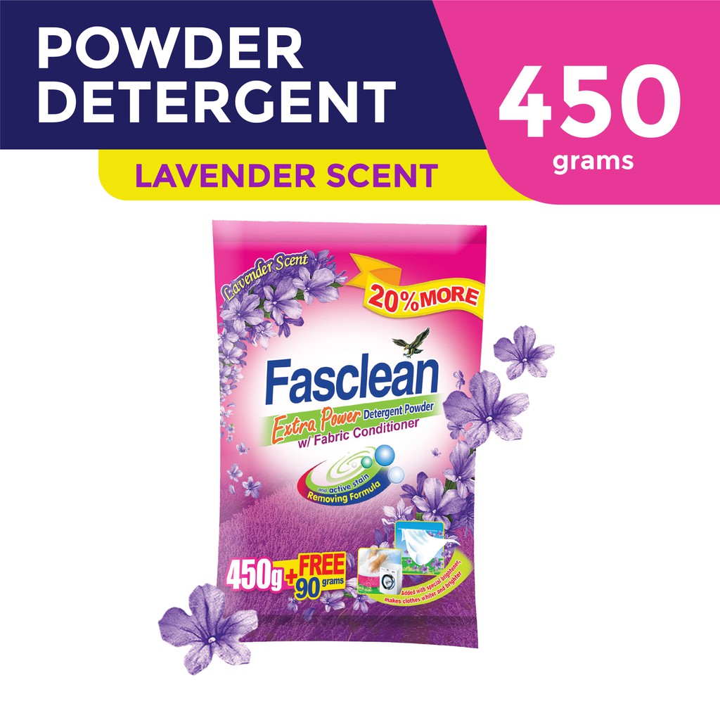 FasClean Detergent with Fabcon 450g | Shopee Philippines