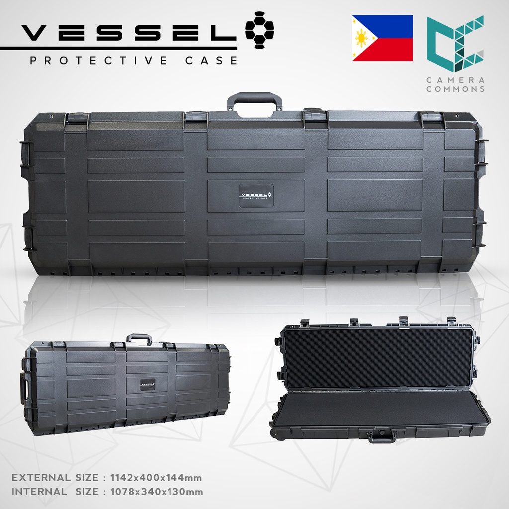 VESSEL VS11034 450" Trolley Waterproof Long Hard Case with Wheels for ...