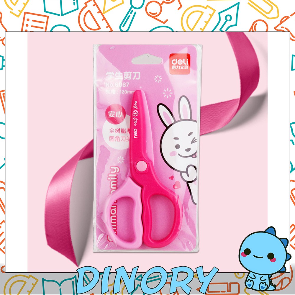 Children Safety Plastic Scissors Round Head Cutting Scissors Stundent ...