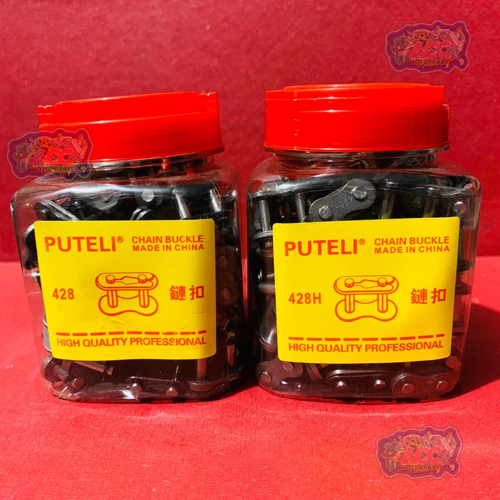 ACC Motorparts Chain Buckle / Chain Lock 428 & 428H (100pcs) | Shopee ...