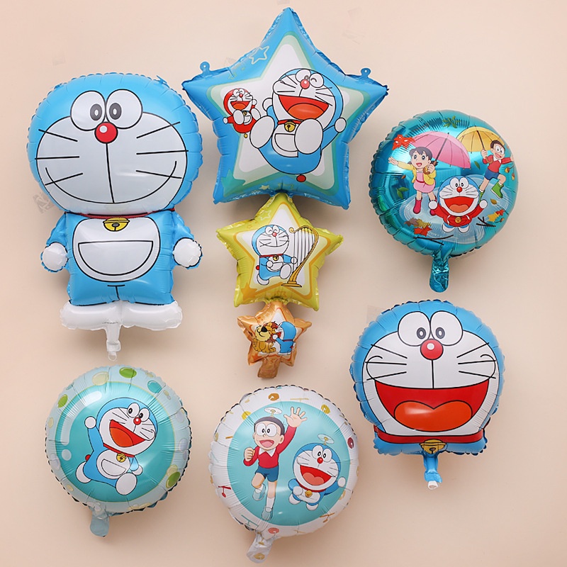 Ready Stock Cartoon Doraemon Balloons Foil Blue Balloon Kids Toys ...