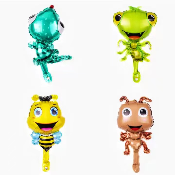 foil balloon 14 inch Forest insect theme Bee Ant Mantis Lizard birthday ...