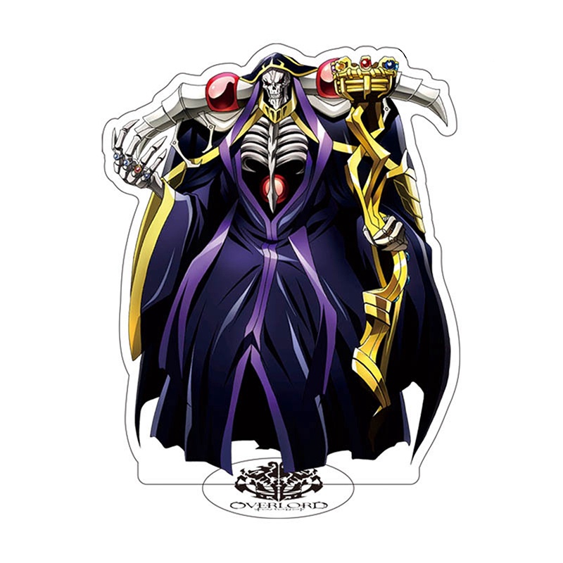 XINQITE Anime Overlord Figure Acrylic Stand Model Toy Ainz Ooal Gown ...
