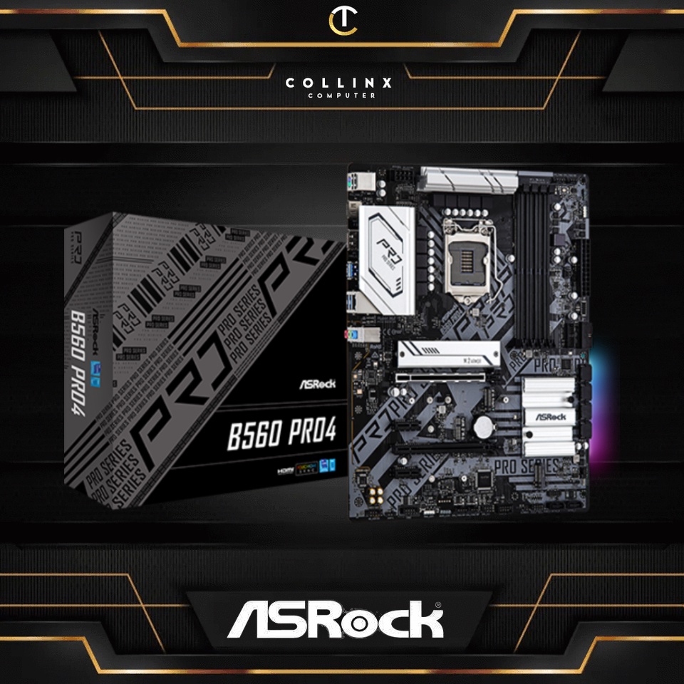 Asrock B560 Pro 4 Gaming Motherboard Intel Socket 1200, Ddr4, 10th and ...