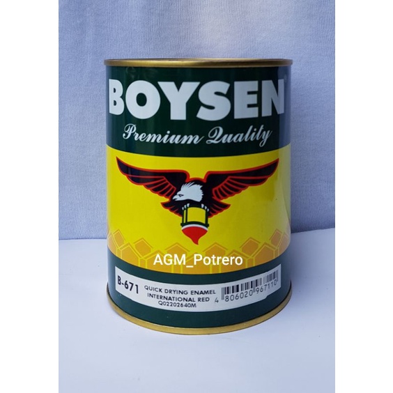 BOYSEN QDE B - 671 INTERNATIONAL RED ( PANGKAHOY / METAL ) 1 LITER ...