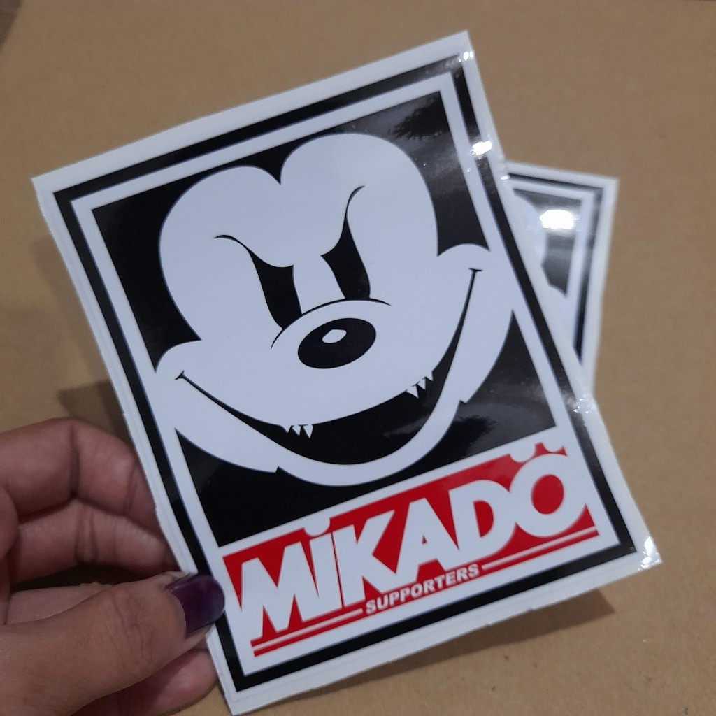 MIKADO WATERPROOF STICKER KERETA STICKER MOTOR | Shopee Philippines