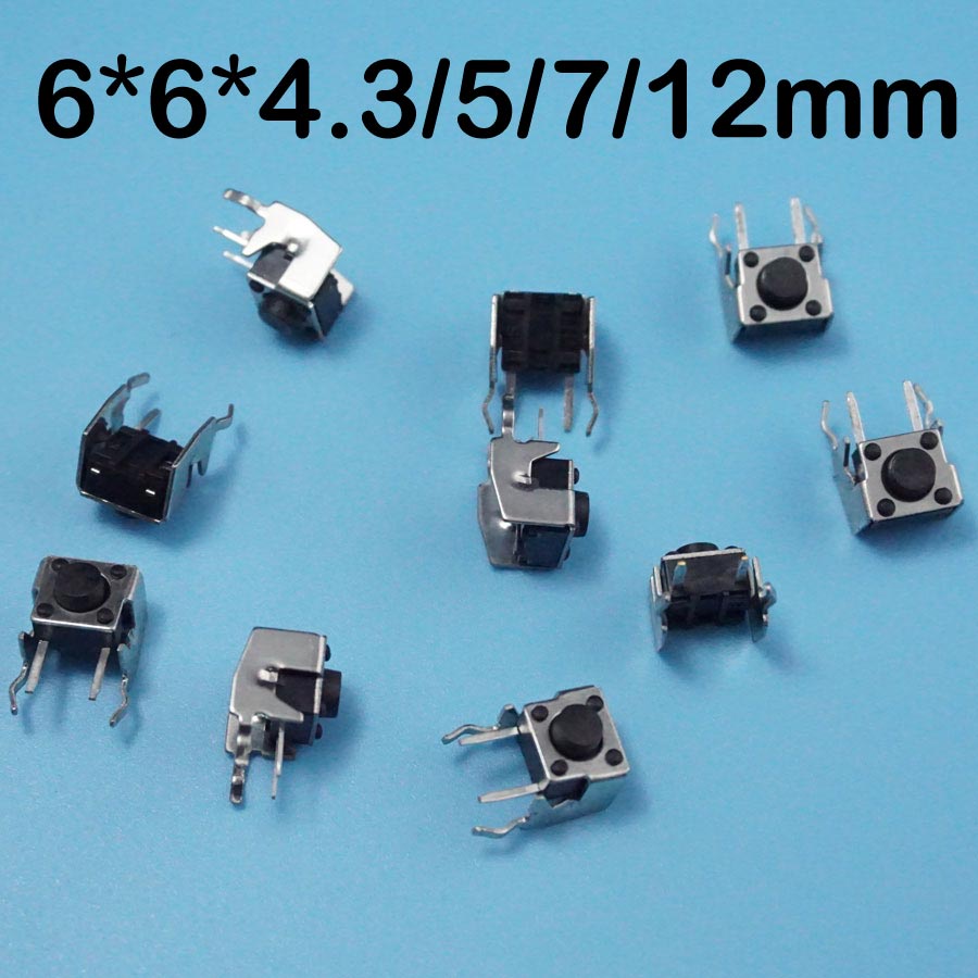 Touch button switch with bracket side Press 6*6*4.3/5/7/12mm | Shopee ...
