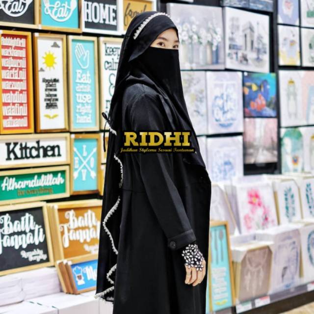 Yemeni Long Niqab Veil Lace Chiffon Silk Pleated | Shopee Philippines