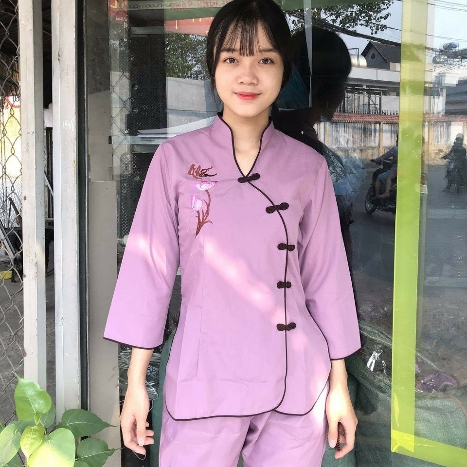 Home Wear, Buddhist Female Clothes, Blue Clothes For Pagoda Model A34 ...