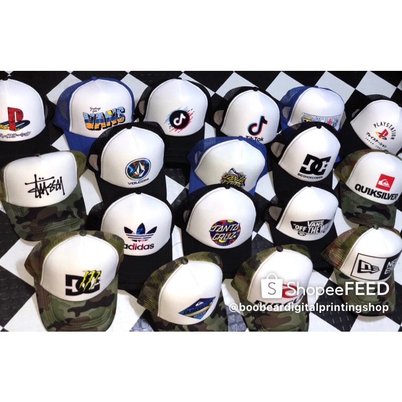 BRANDED TRUCKER MESH NET CAP/ CUSTOMIZED/ DTF Print/VANS Inspired Cap ...