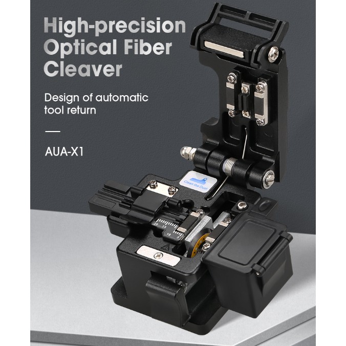 new AUA-X1 High-precision fiber cleaver with waste fiber box, fiber ...