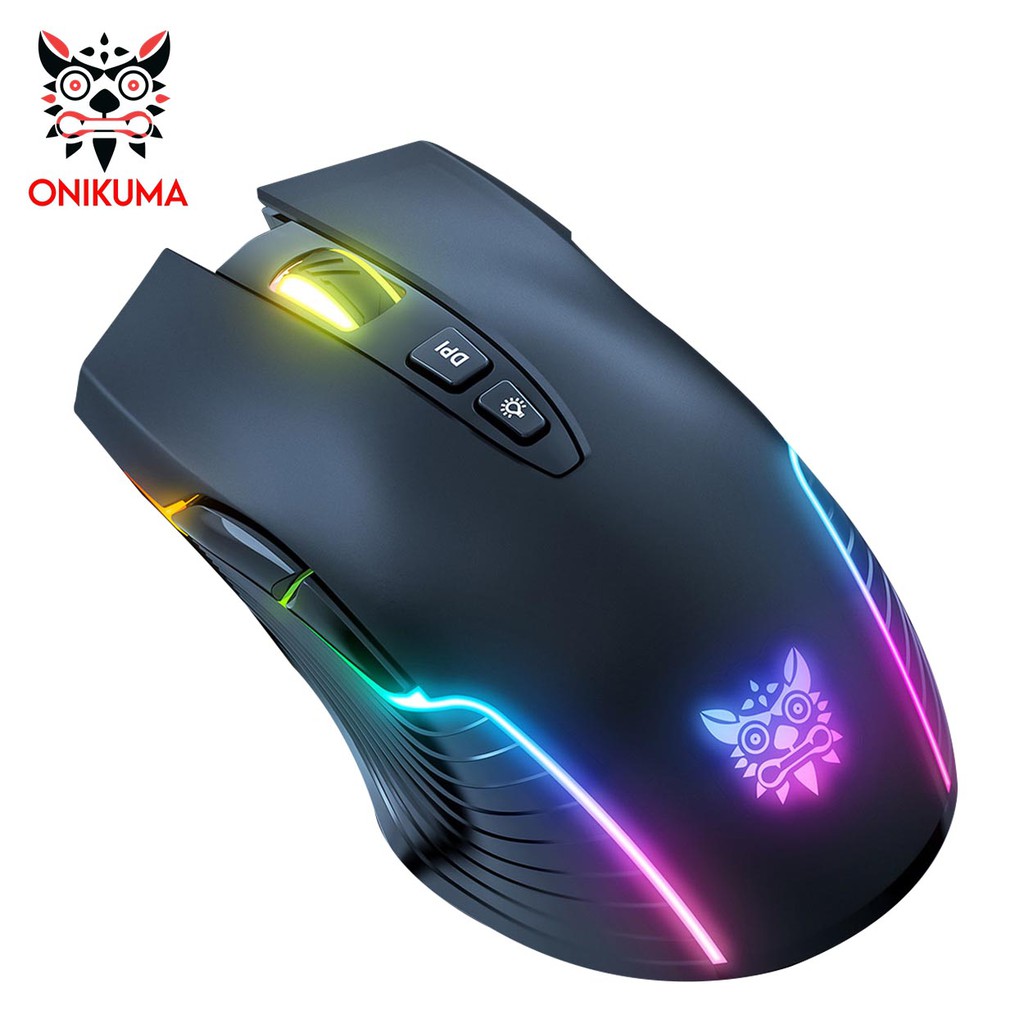 Onikuma CW905 2.4G Wireless Gaming Mouse RGB Backlit 5 Adjustable DPI ...