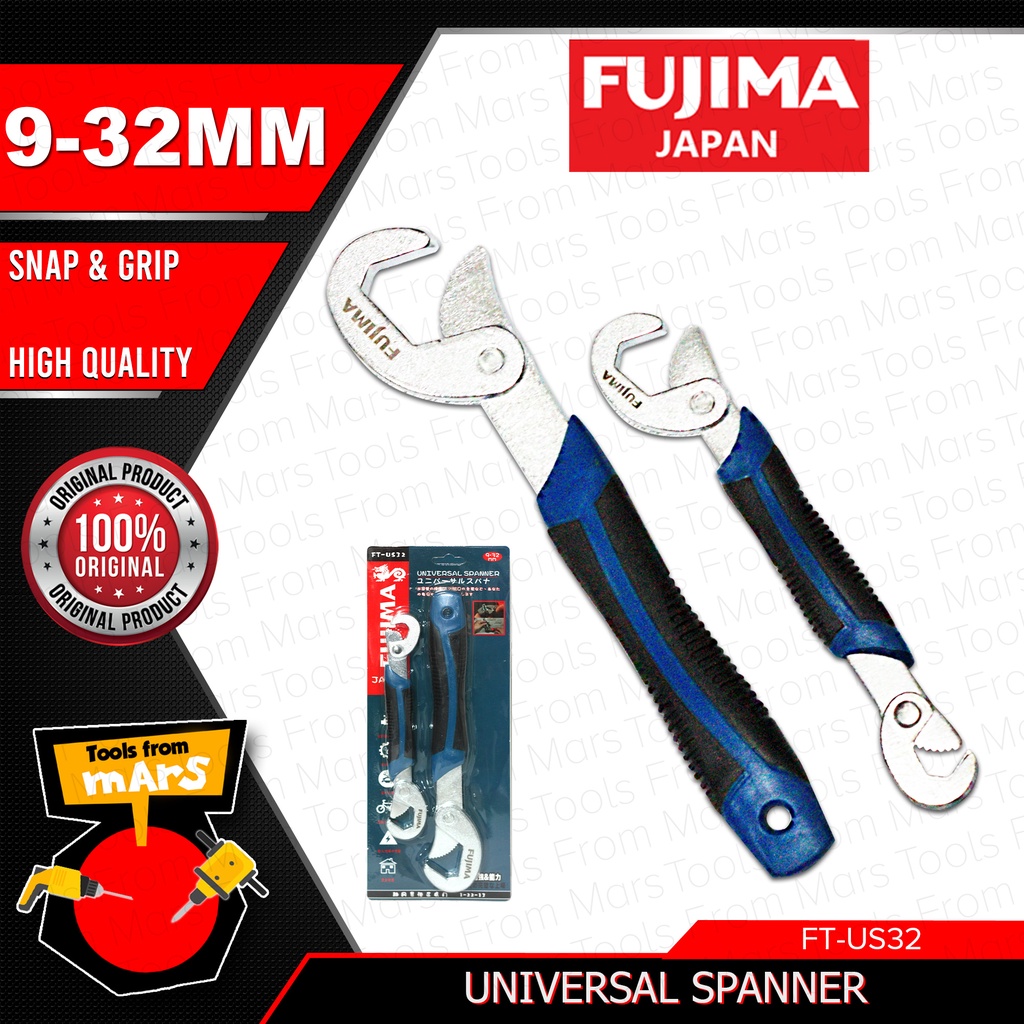 FUJIMA JAPAN Universal Spanner Snap and Grip 9-32MM FT-US32 •TFM ...