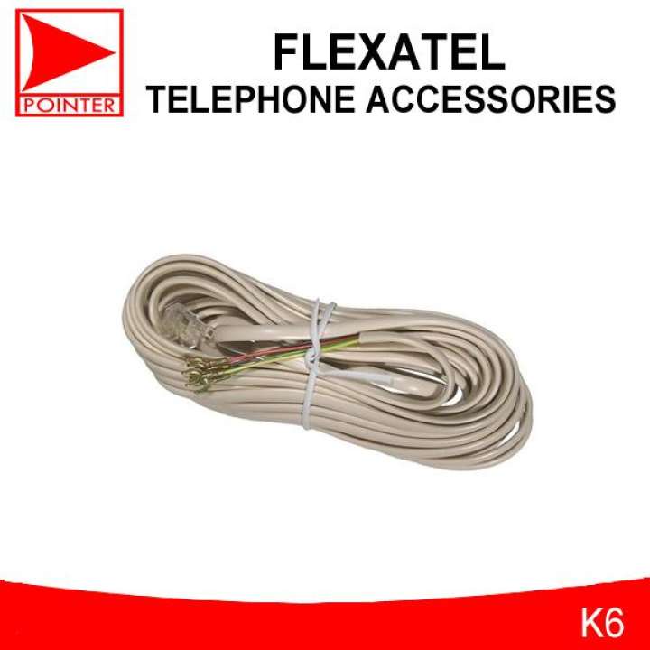 Flexatel Modular Plug To Spade Telephone Cord | Shopee Philippines
