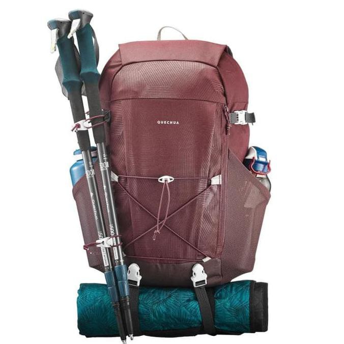 Quechua Arpenaz 30l Original Hiking Carrier Backpack - Maroon - Ori 100 ...