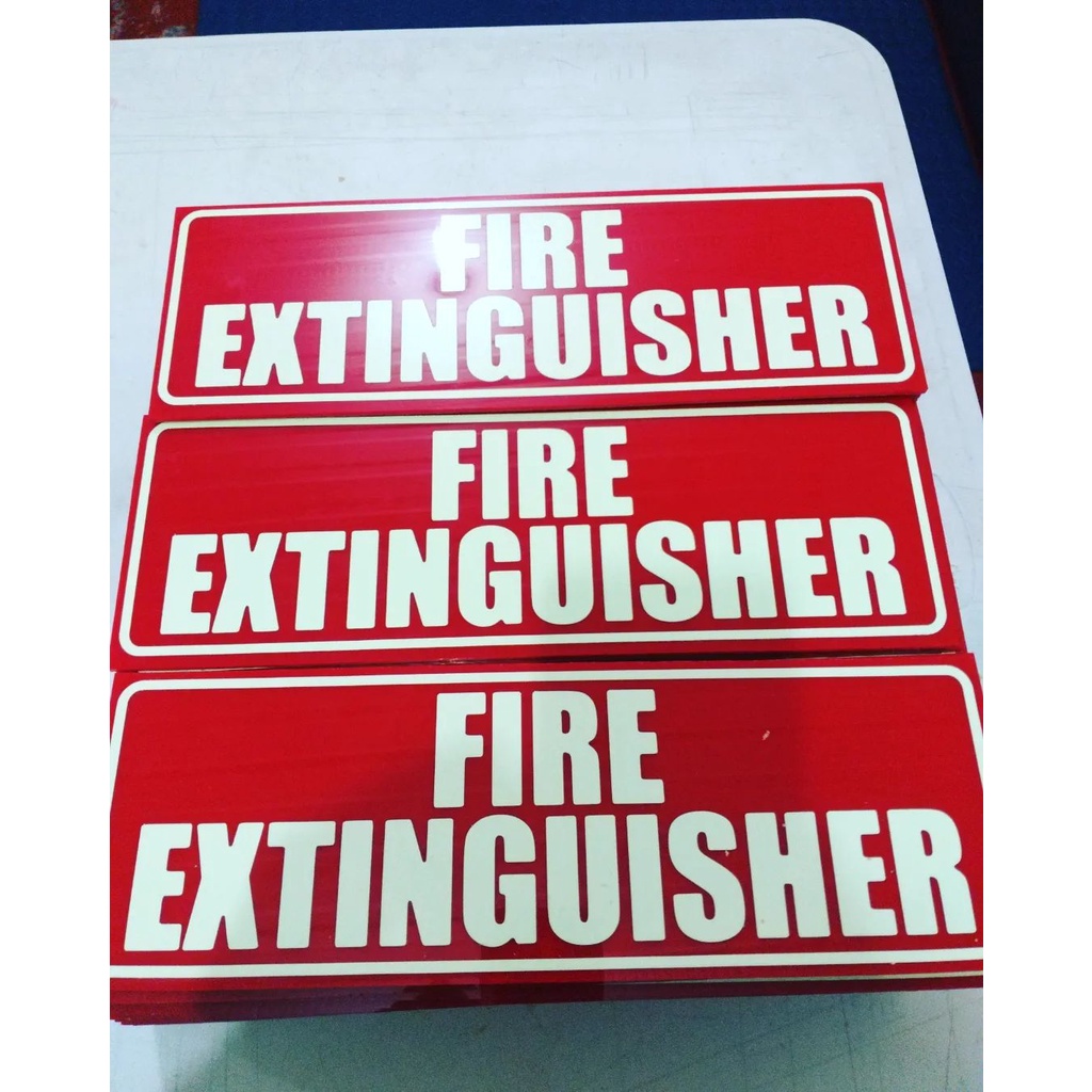 Luminous Fire Extinguisher Sign Horizontal | Shopee Philippines