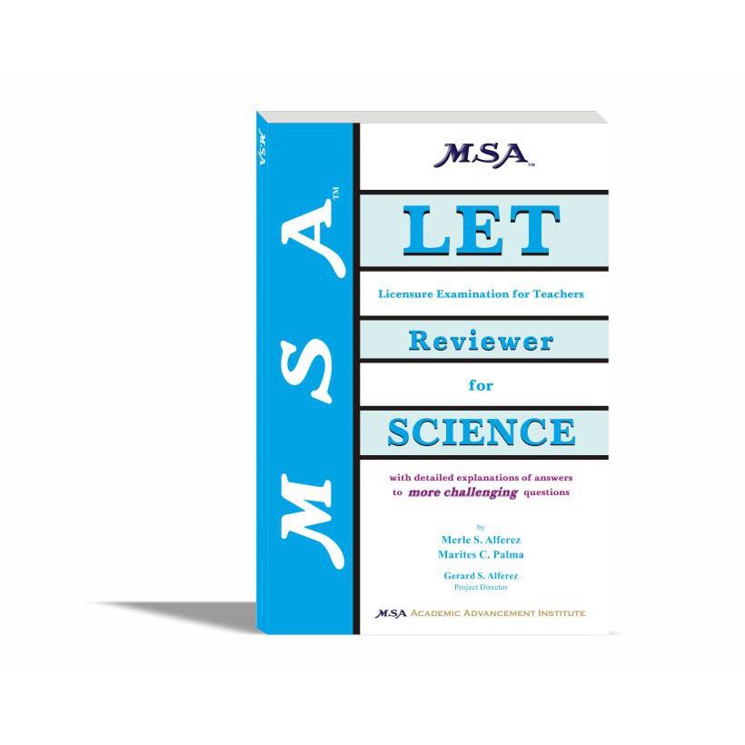 MSA LET Reviewer for Science (Authentic / Brand New) | Shopee Philippines