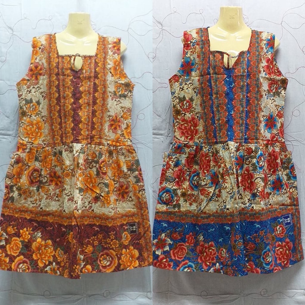 PK002 (ORIGINAL BATIK)Pokok Sando Walking Daster Dress Thailand Batik ...