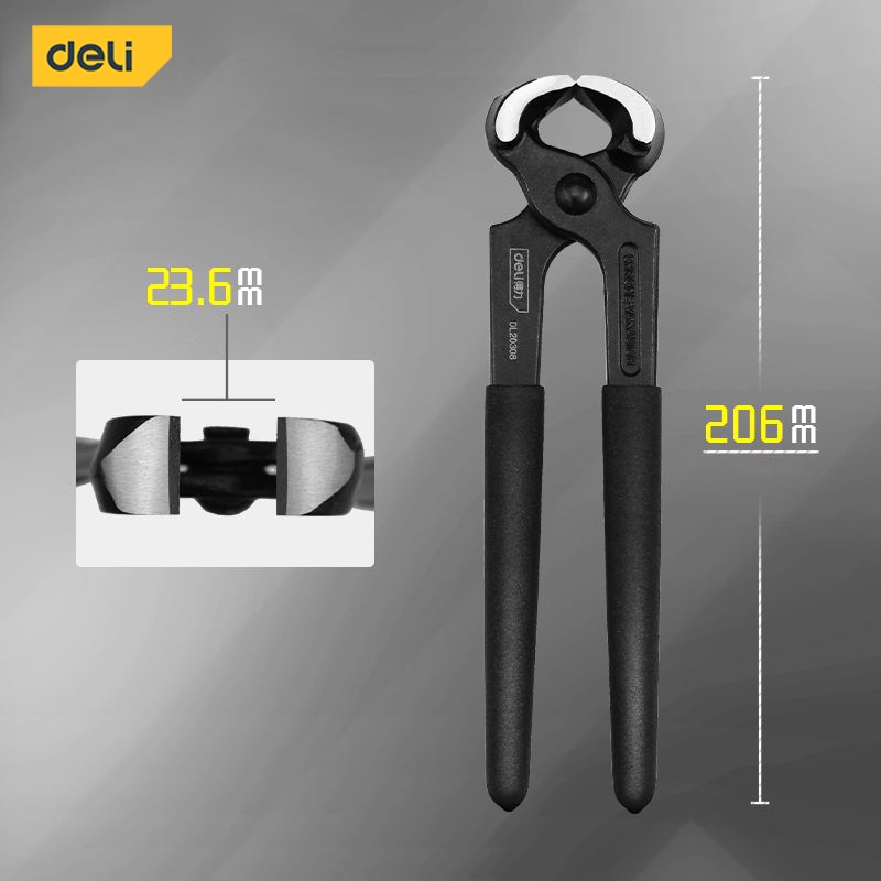 Deli 8" Nutcracker Plier Nail Puller Plier Wire Breaker Plier Wire ...