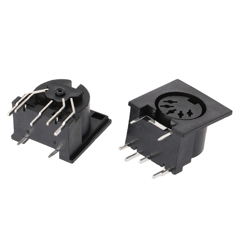 10 Pcs/Set PCB Panel Mount Female Connector DIN5 DIN 5-Pin Jack DS-5-01 ...