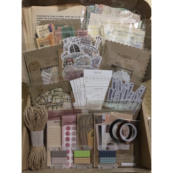Junk Journaling kit (98% unique) | Shopee Philippines